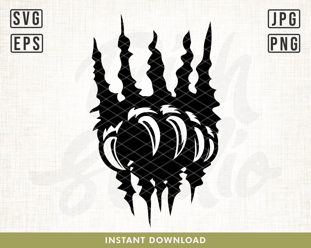 Bear Claws Scratch Svg, Claw Svg, Grizzly Bear Svg Bear Scratch Svg ...