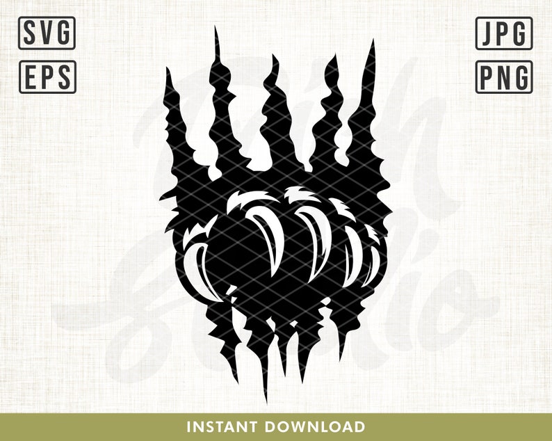 Bear Claws Scratch Svg Claw Svg Grizzly Bear Svg Bear - Etsy