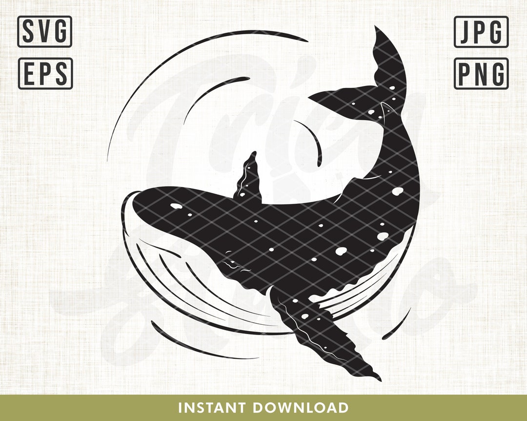 Whale Svg, Blue Whale Svg, Whale Cut File for Cricut, Orca Whale Svg ...