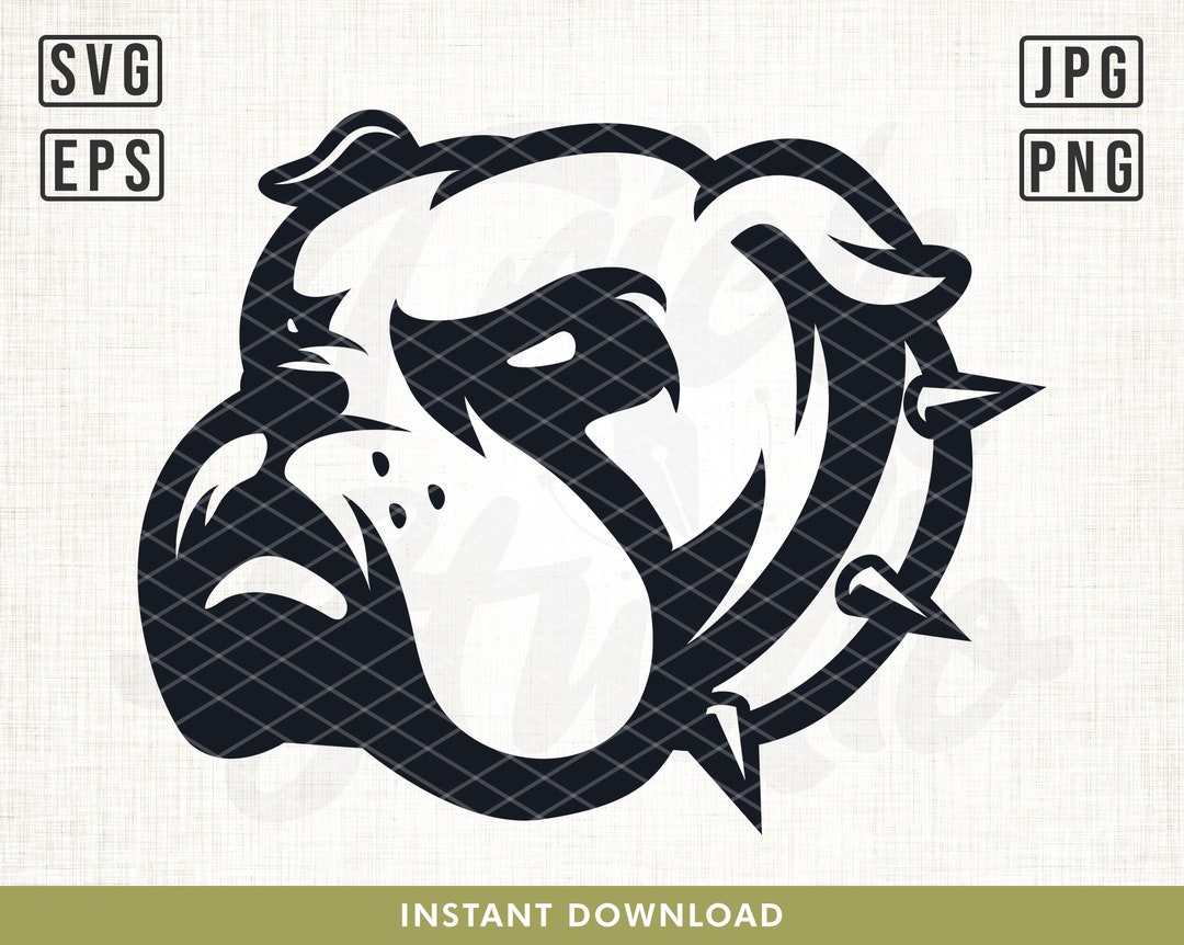 Bulldog Svg, Bulldog Vector, Dog Svg, Bulldog Mascot Svg, Mascot Svg ...