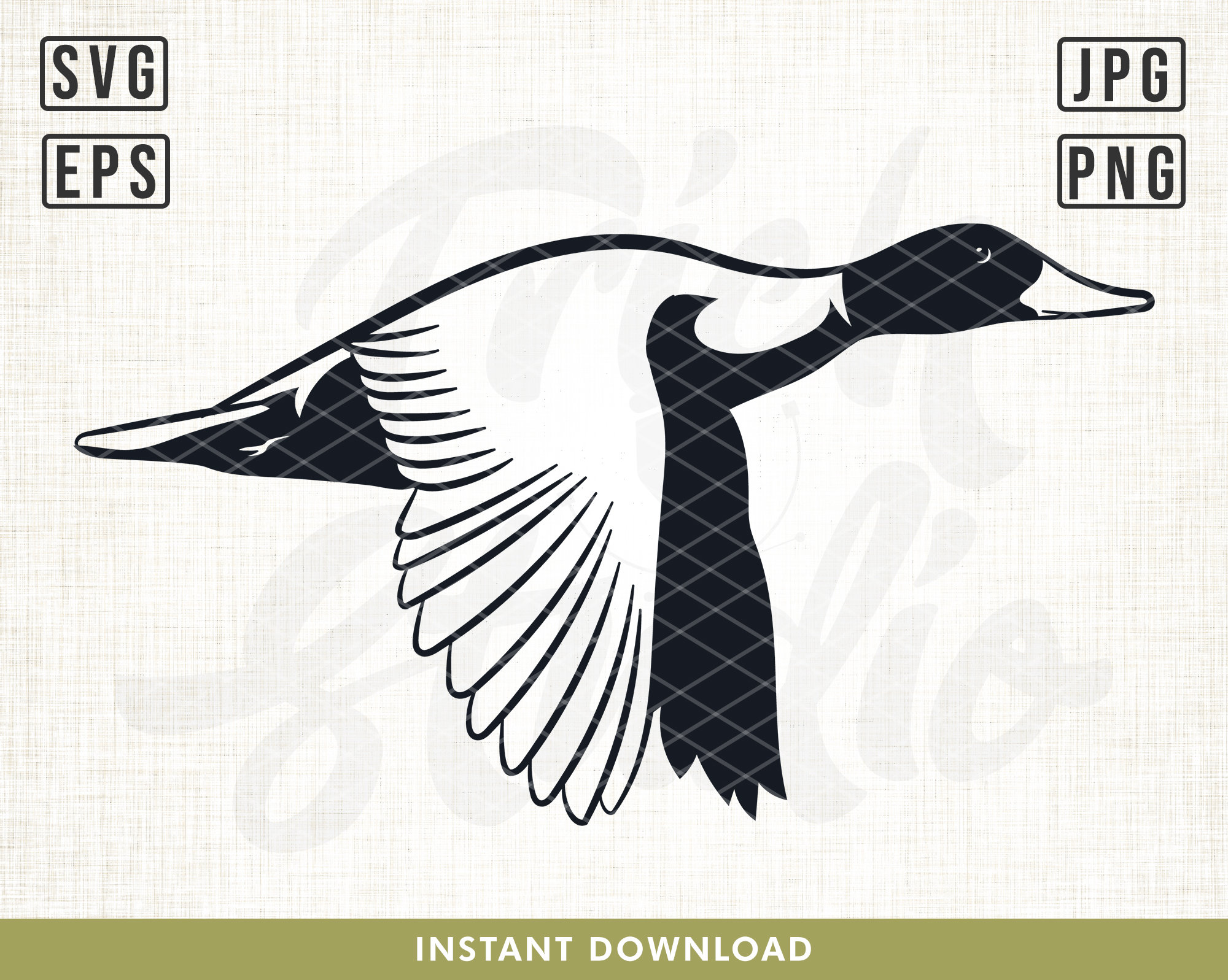 Mallard Ducks Flying Clipart