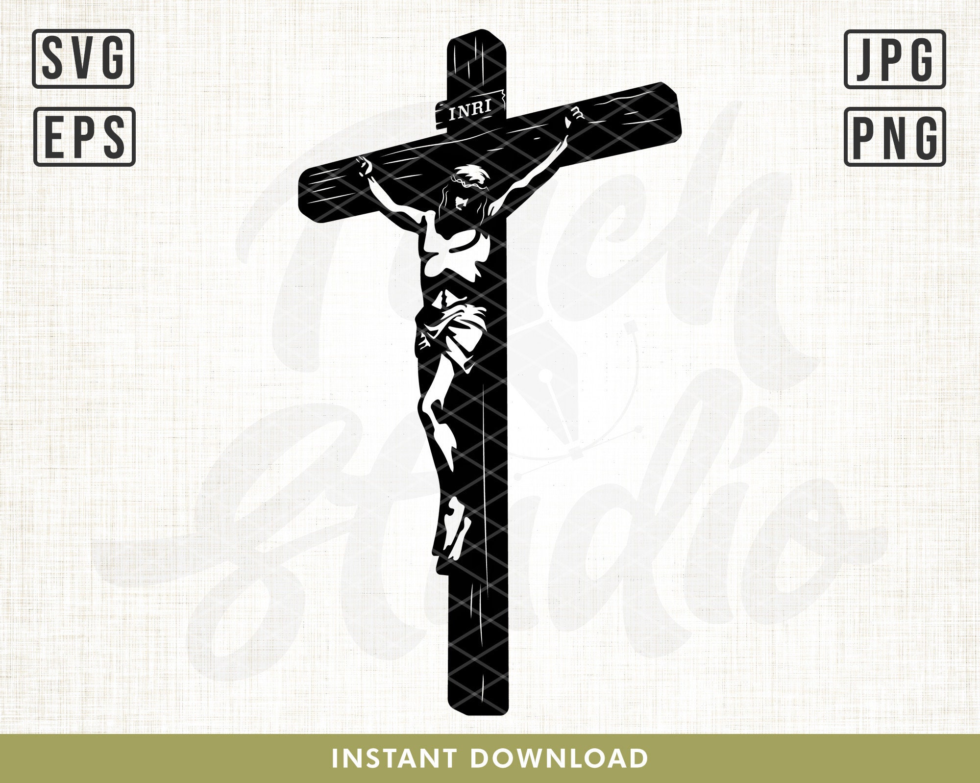Jesus Cross Svg File Crucifix Svg Cross Svg God Svg Lord - Etsy