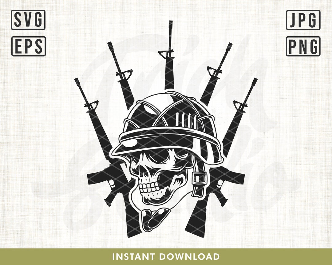 Veteran Skull Svg File, Soldier Svg, Veteran Shirt, Patriotic Veteran ...