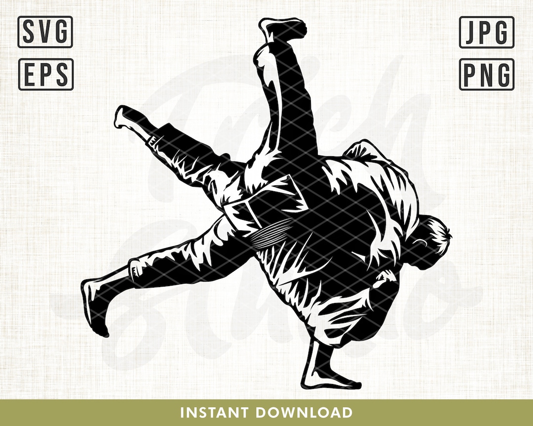 Judo SVG, Martial Arts Svg, Judo Clipart, Take Down Svg. Judo Files for ...