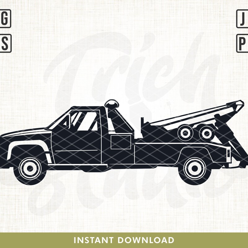 Tow Truck Svg - Etsy