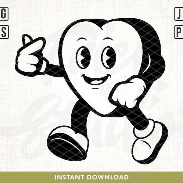 Standing Heart - Etsy