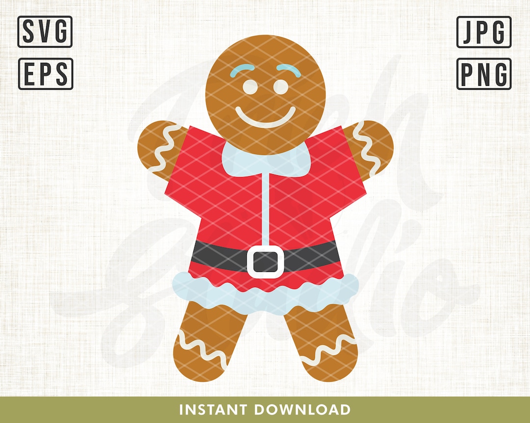 Gingerbread Man Svg, Gingerbread Svg, Christmas Svg, Gingerbread Man ...