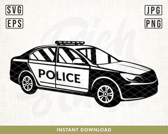 Art & Collectibles Drawing & Illustration Digital Police Car ...