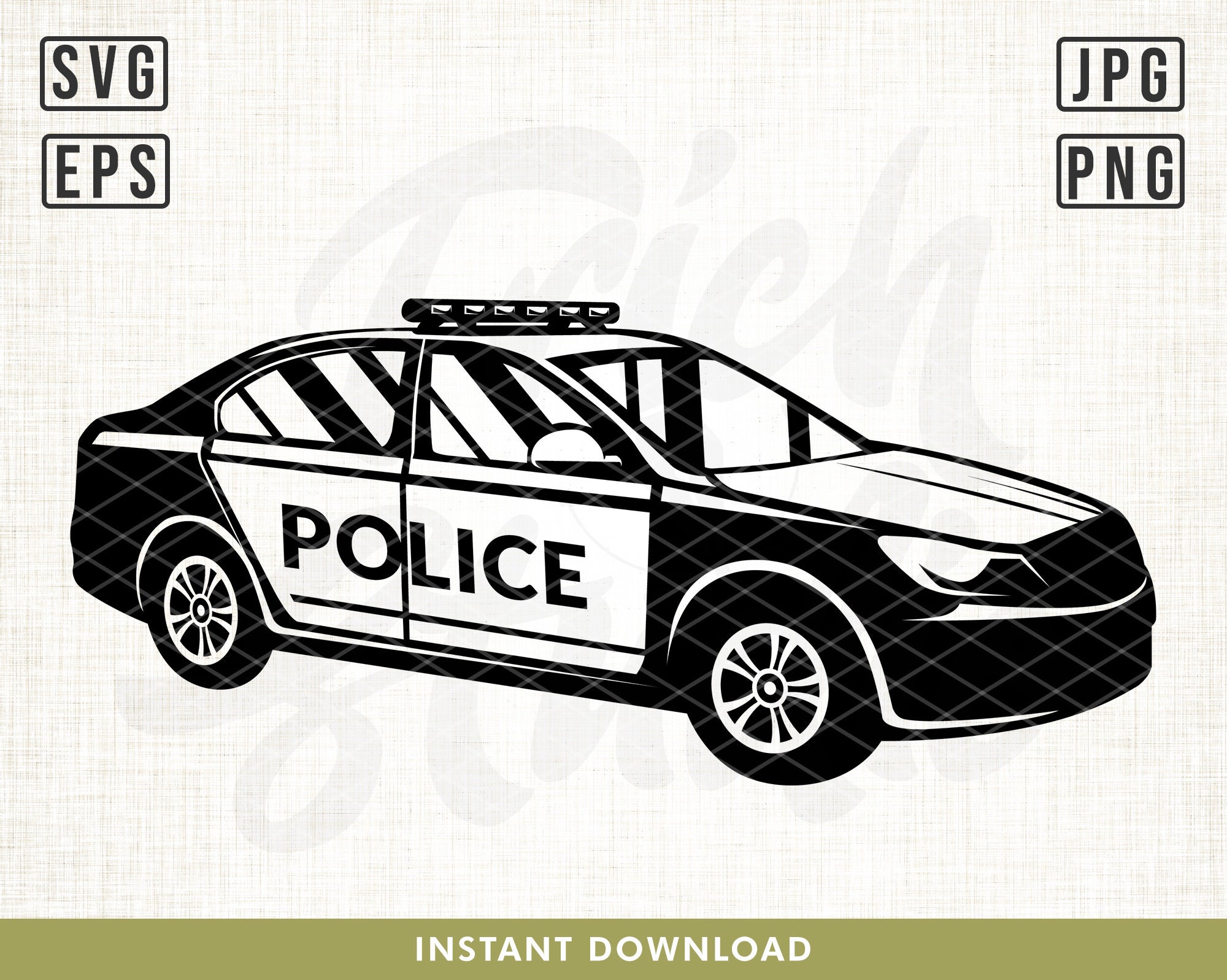 Police Car Svg File American Cop Svg USA Emergency Patrol | Etsy