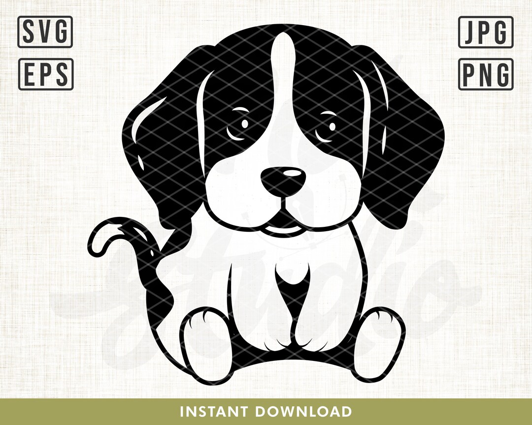 Beagle Svg, Dog Svg, Cute Beagle Svg, Baby Dog Svg, Puppy Svg, Beagle ...