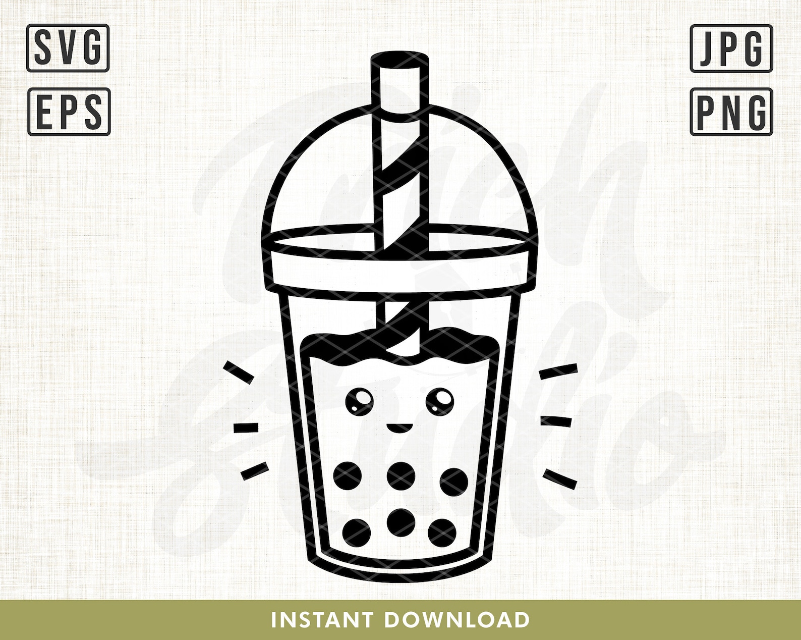 Cute Bubble Tea Svg Boba Tea Cut File Kawaii Drink Cute - Etsy Hong Kong