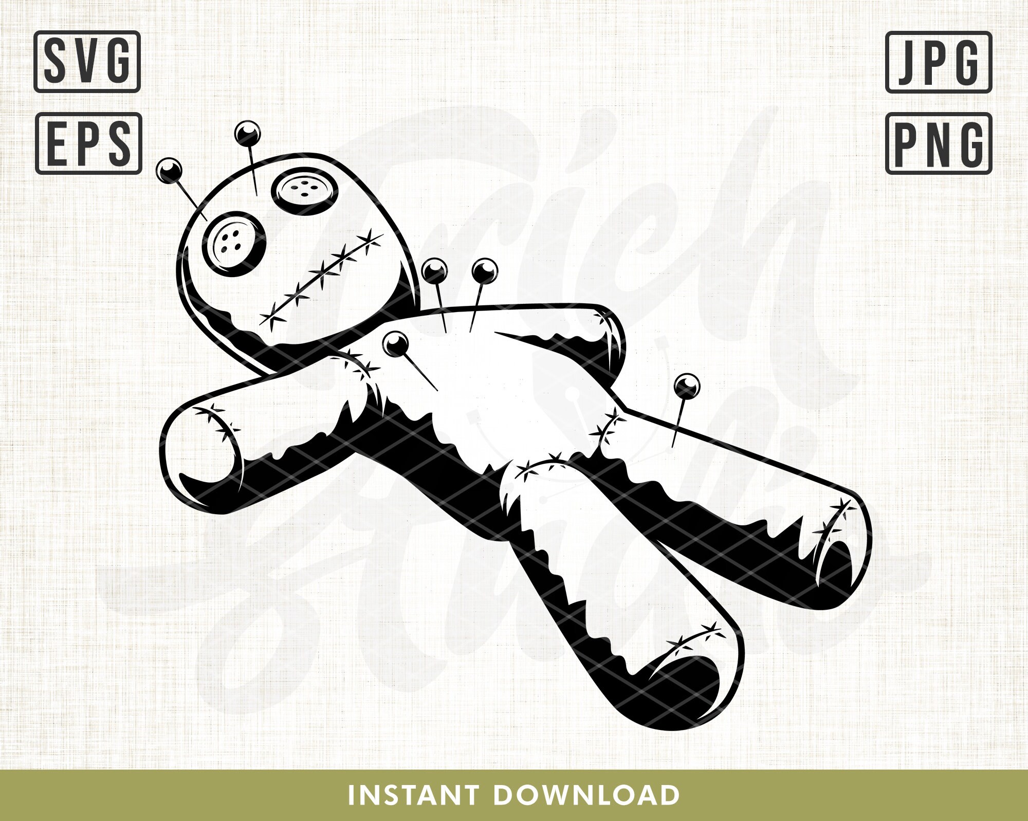 Voodoo Doll Svg, Voodoo svg, Doll svg, Voodoo Doll Png, Halloween svg ...