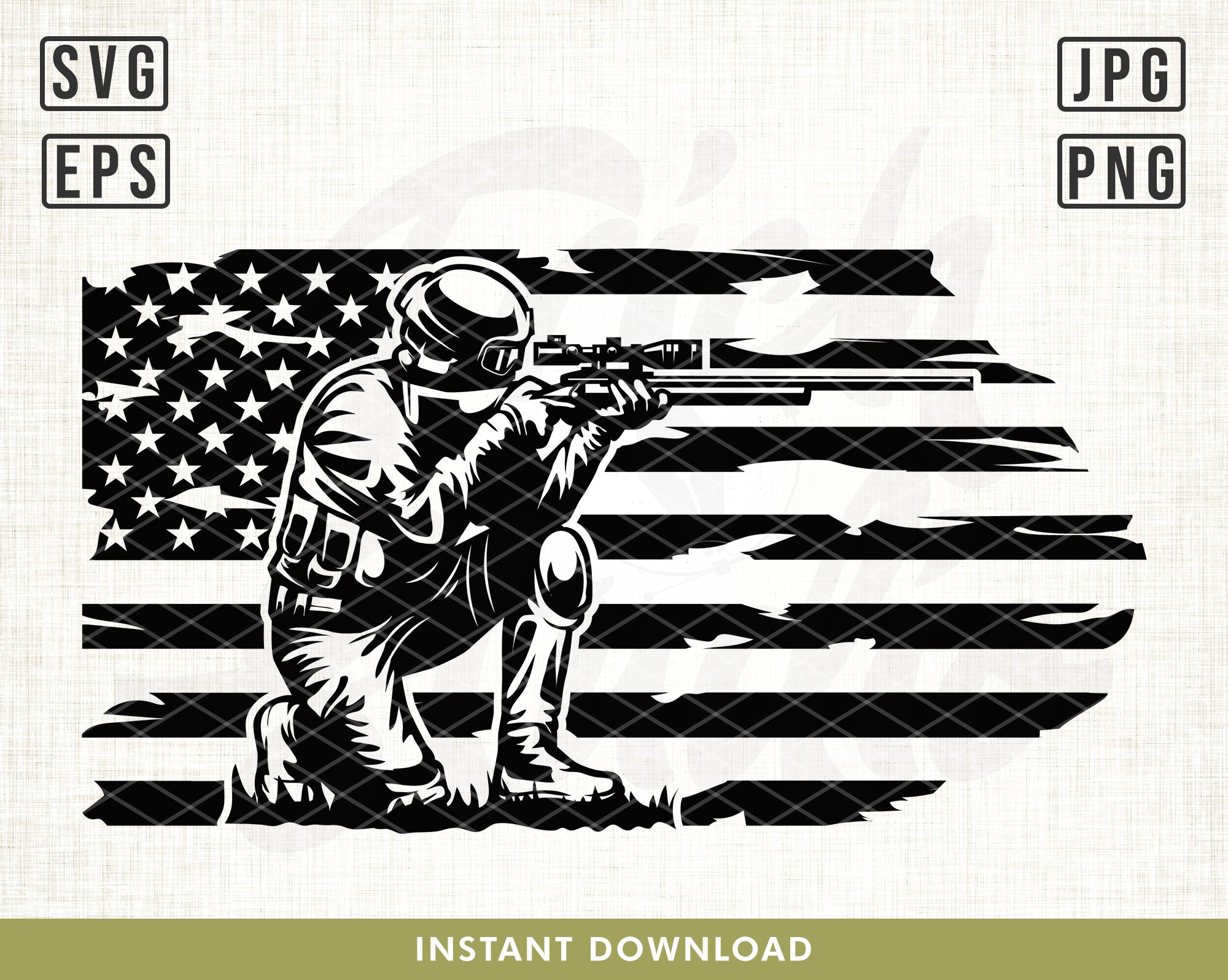 USA Sniper Svg Files, Sniper Rifle svg, Scope svg, US Soldier svg ...