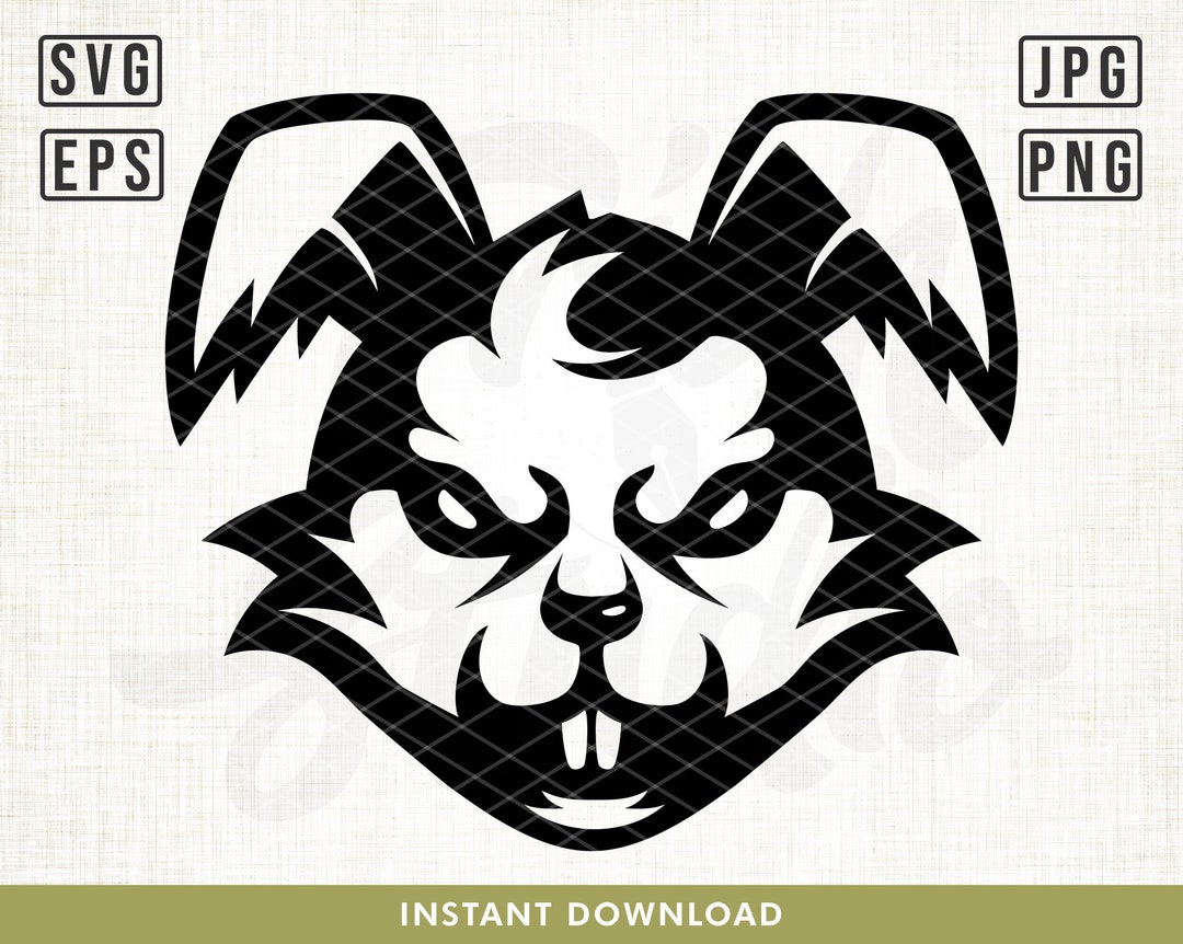 Rabbit Svg, Mascot Rabbit Svg, Rabbit Sports Svg, Team Svg, Brand Svg ...