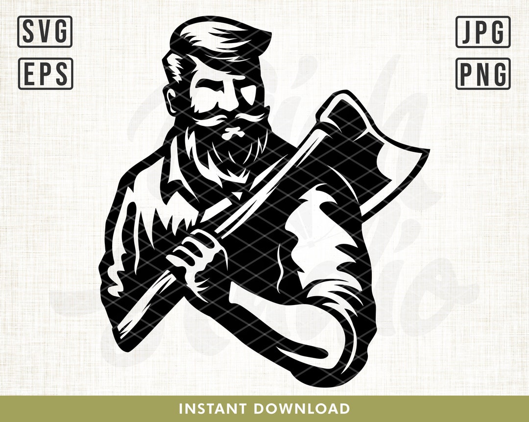 Lumberjack Svg File, Lumberjack Design Svg, Lumberjack Clipart ...
