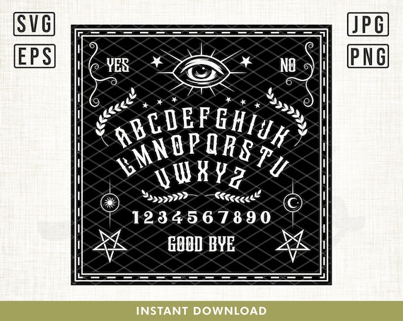 Ouija Board Svg Ouija Board Game Svg Ouija Clipart - Etsy