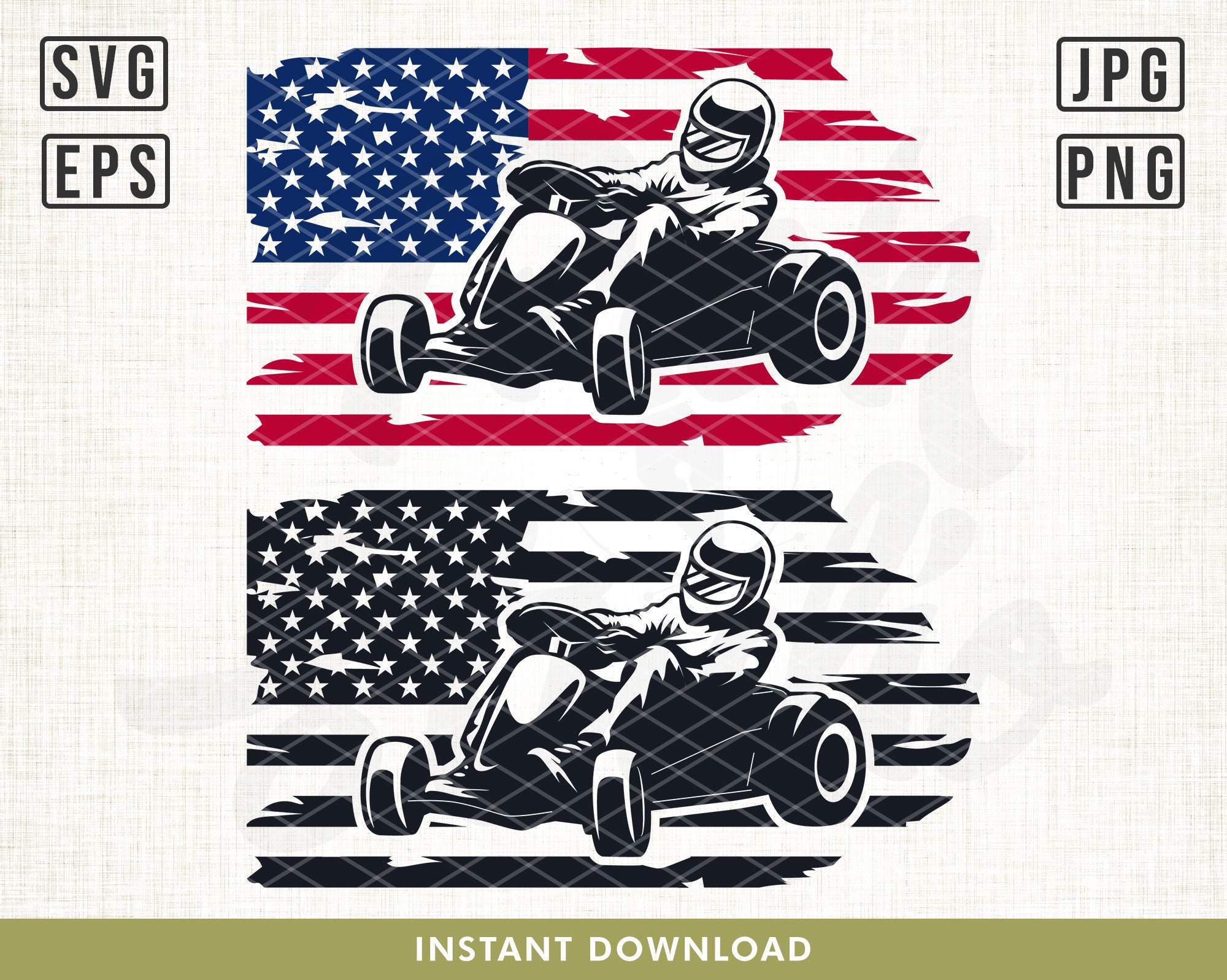 US Go Kart Riding Svg File Go Kart Racing Svg Go Kart - Etsy
