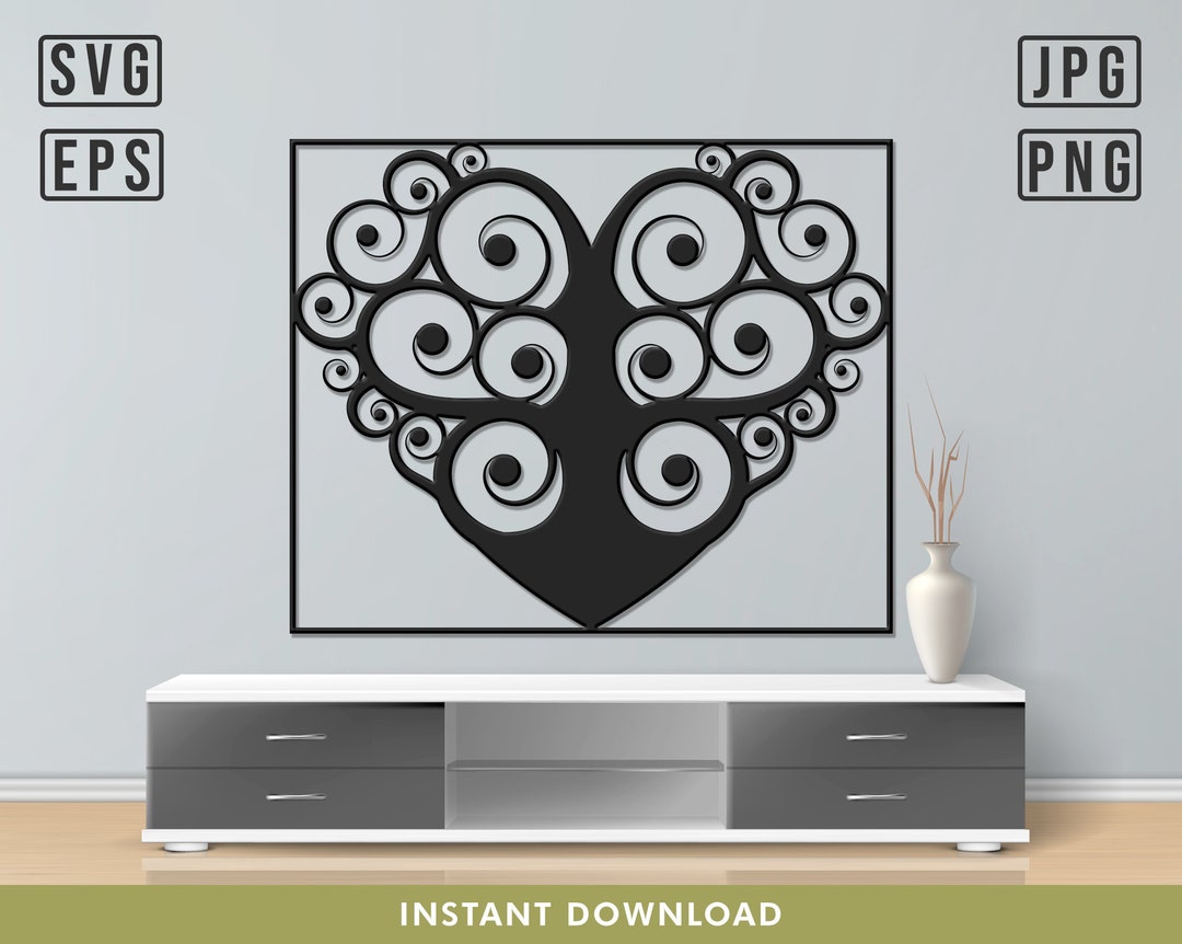 Plotterdatei Herz, Herz Svg, Herz Svg, Plotterdatei, Lasercut, Plotterdatei - Etsy.de