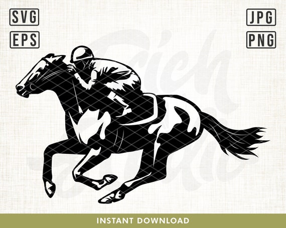 Horse Racing Svg Race Svg Stallion Svg Jockey Svg - Etsy UK