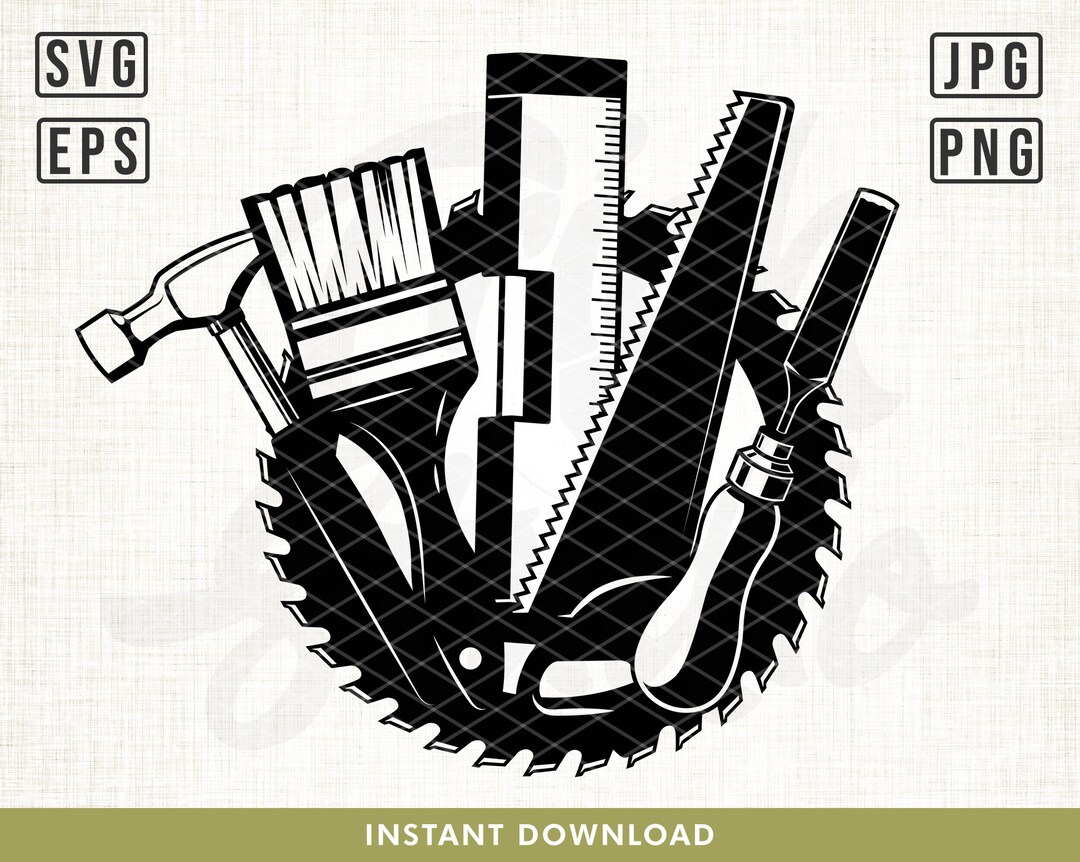 Carpenter Tools Svg, Carpenter Gear Svg, Carpenter Svg, Workshop Svg ...