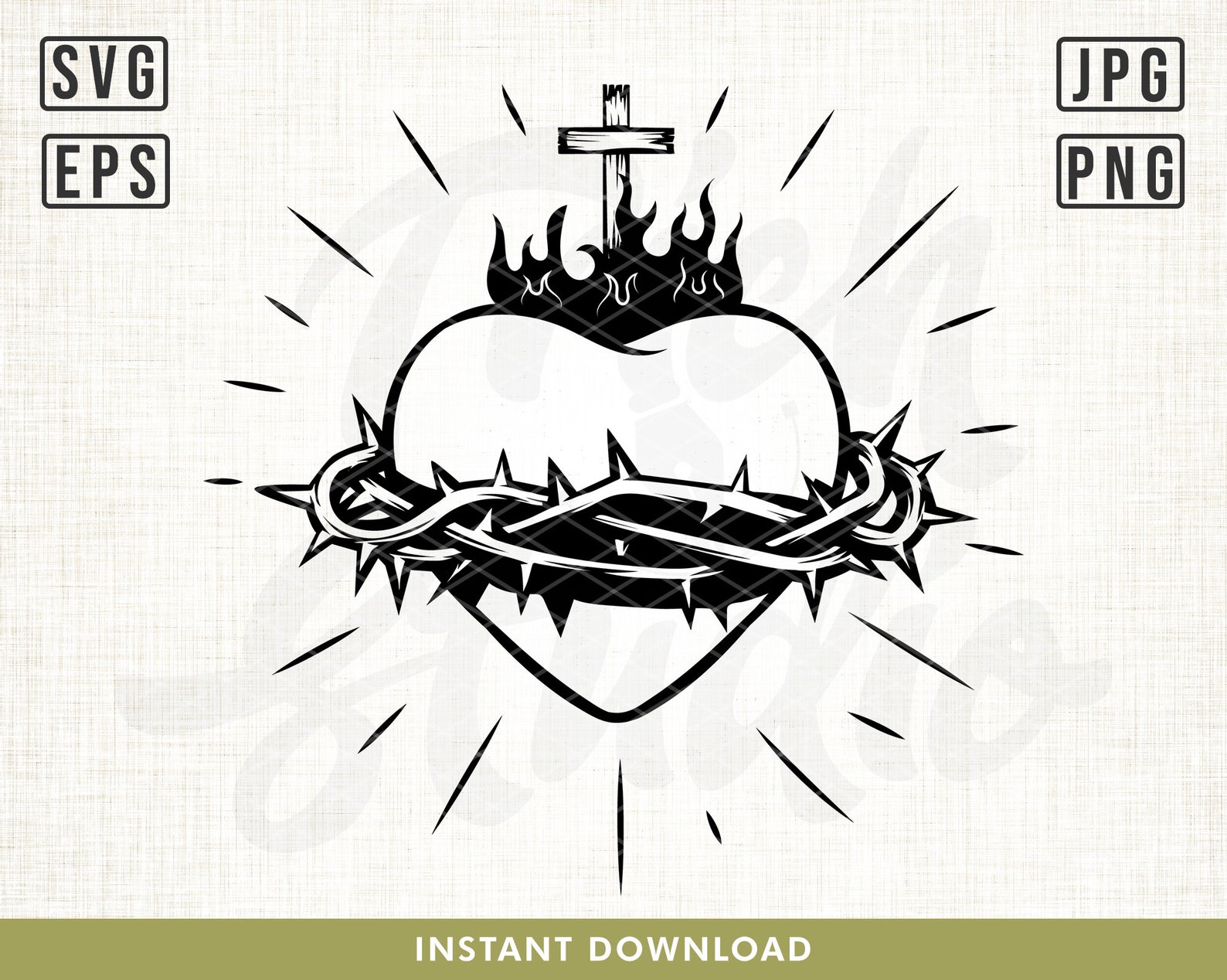 Sacred Heart Svg, Jesucristo Svg, Biblia de Oración de Fe Cristiana ...