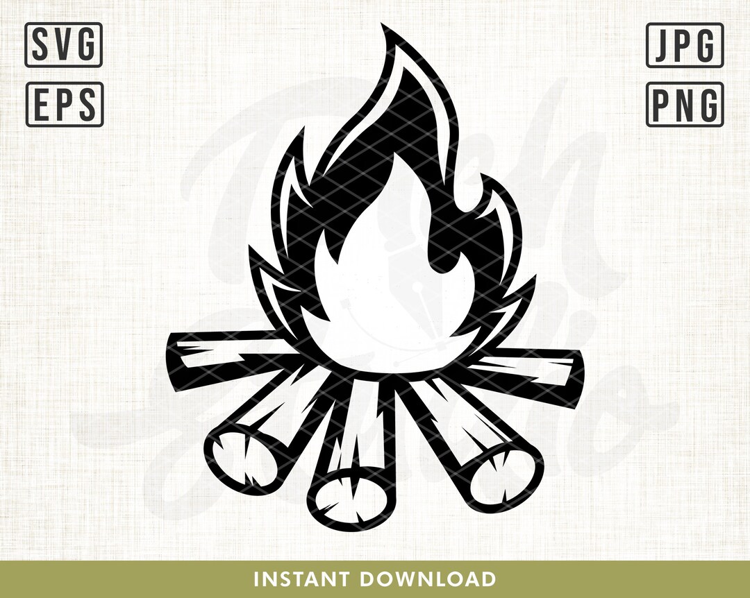 Bonfire Svg Campfire Svg File, Camping Svg, Camp Life Svg, Adventure ...
