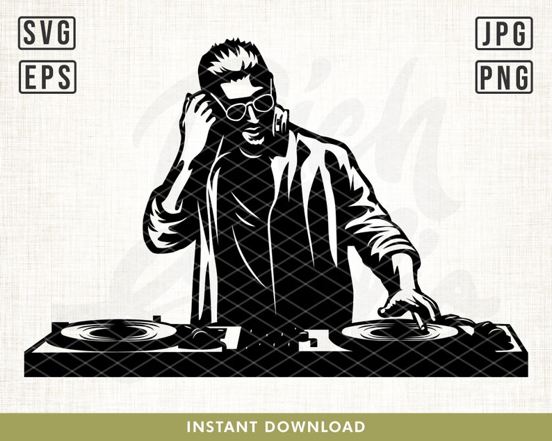 DJ Svg Music Svg Music Beat Svg Turntable Svg Record - Etsy