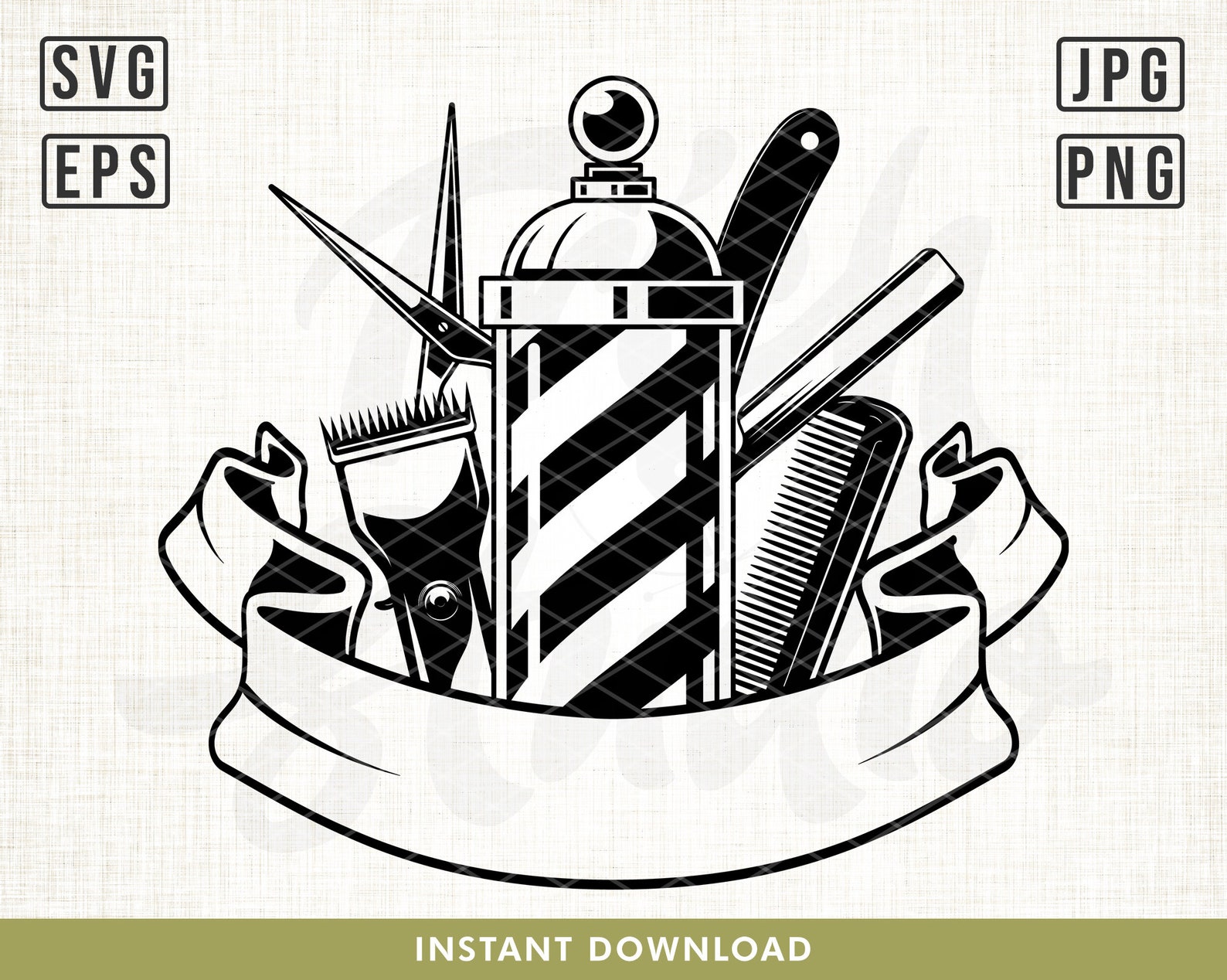 Barbershop Tools Svg Barber Svg Barber Gear Svg Hair - Etsy