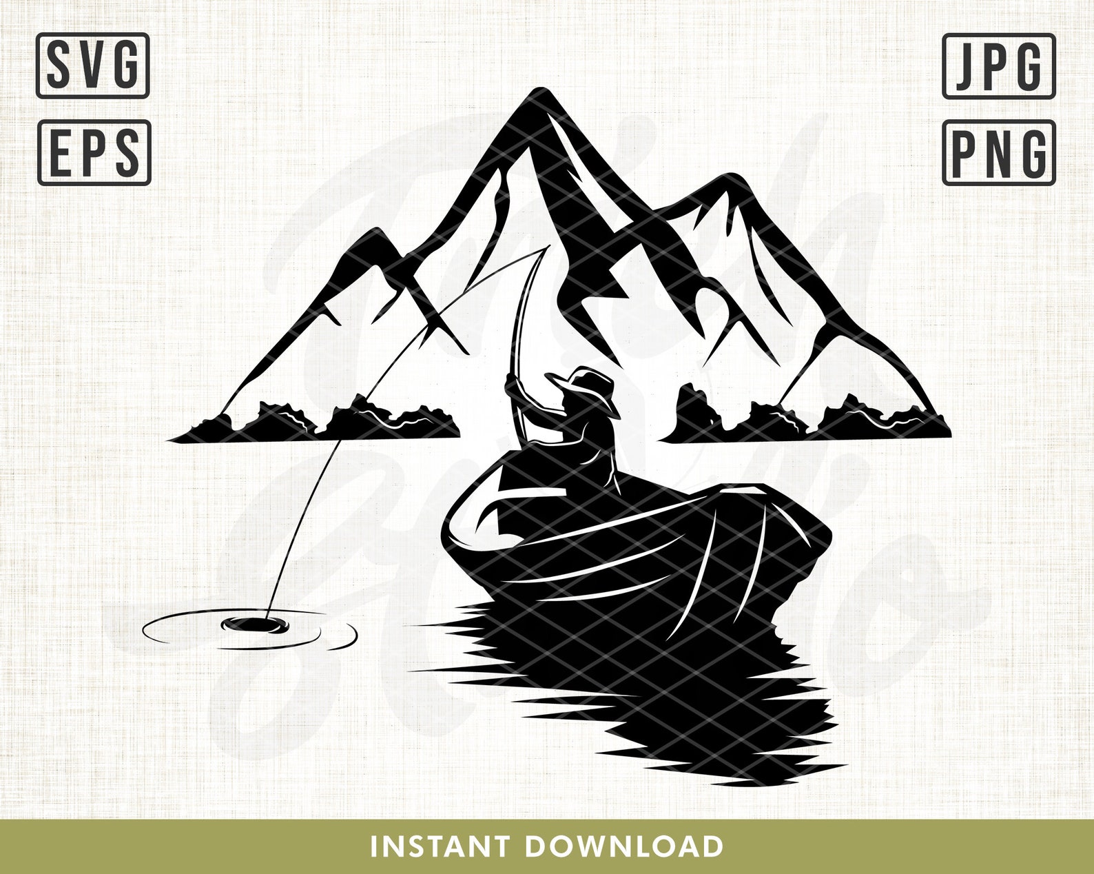 Fishing Svg File, Lake Fishing Svg, River Fishing Svg, Fisherman Svg ...