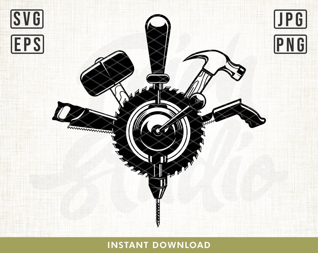 Carpenter Tools Svg, Carpenter Gear Svg, Carpenter Svg, Workshop Svg ...