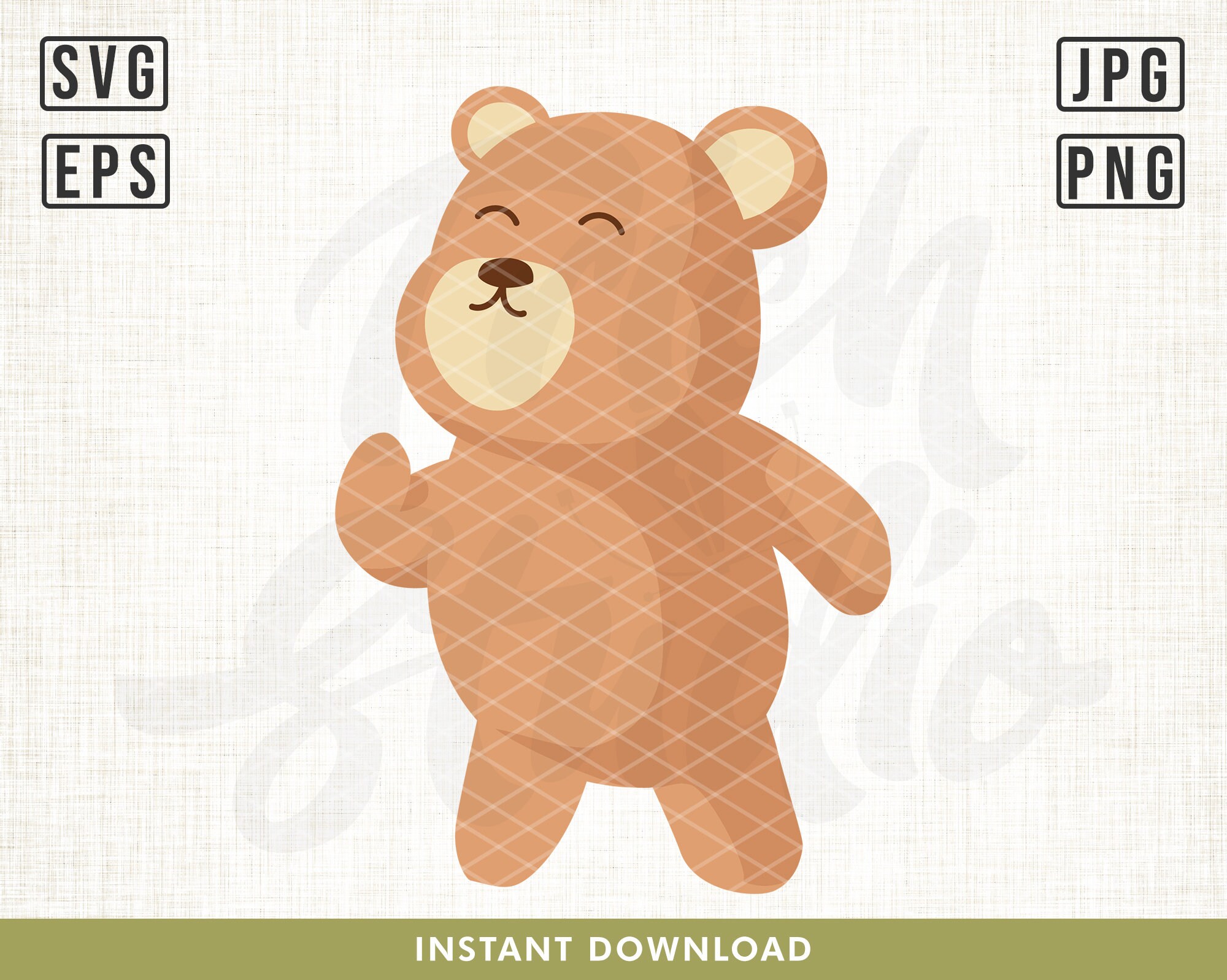 Osito de peluche svg lindo oso svg archivo de corte de oso - Etsy México