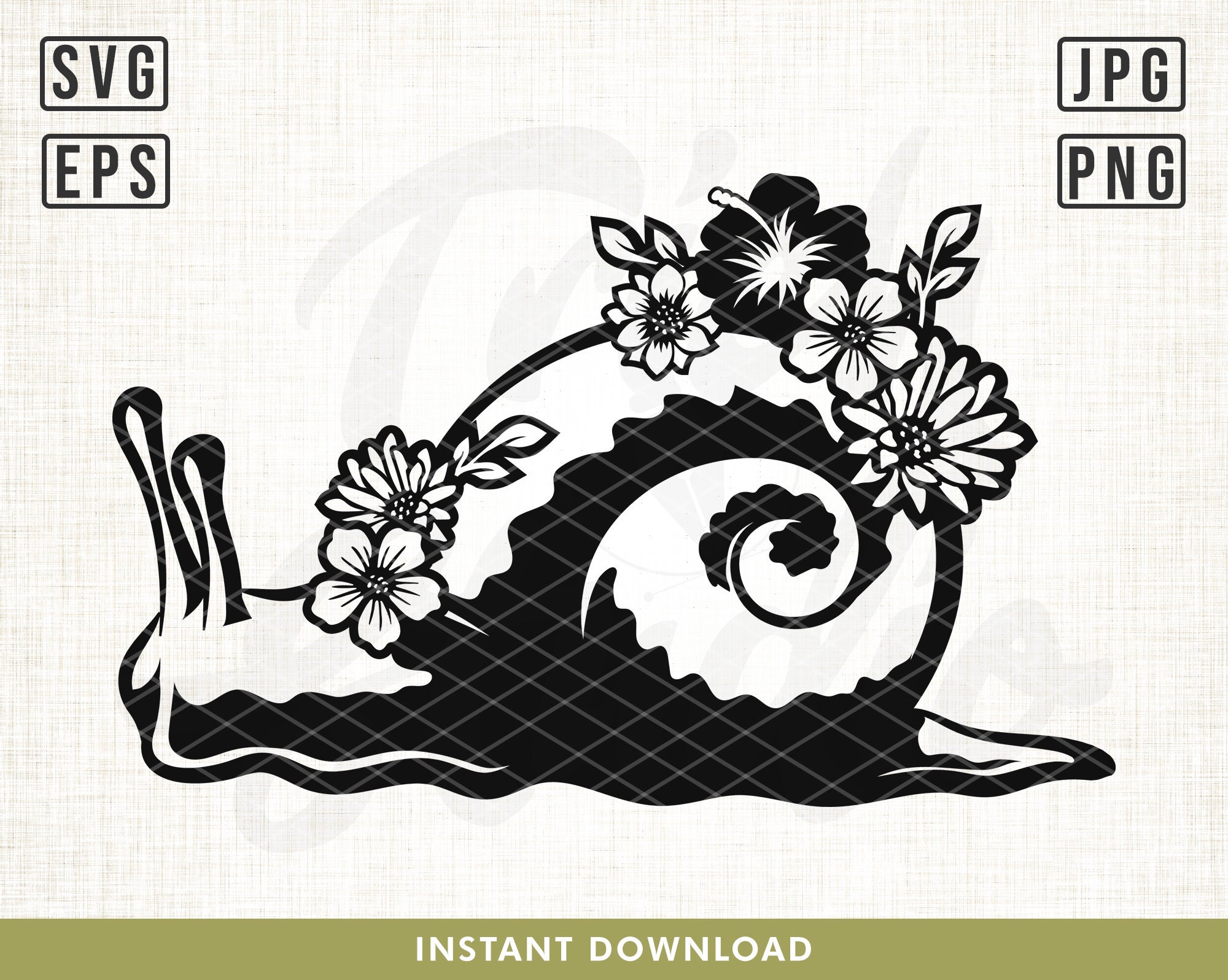 Floral Snail Svg, Snail Svg, Cute Snail Svg, Kawaii Svg, Snail Clipart ...