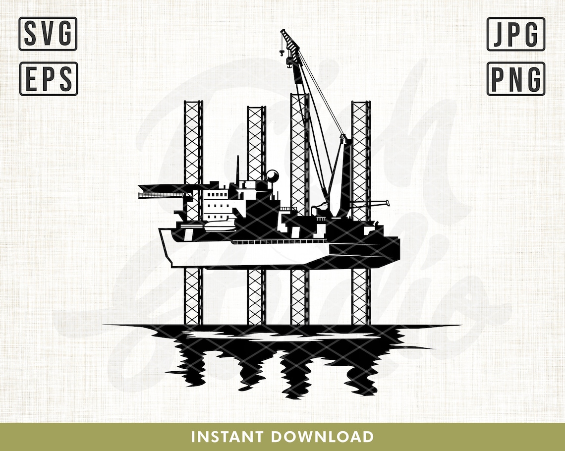 Offshore Svg, Oil Rig Svg, Oil Derrick Svg, Oil Field Svg, Oil Pump Svg ...