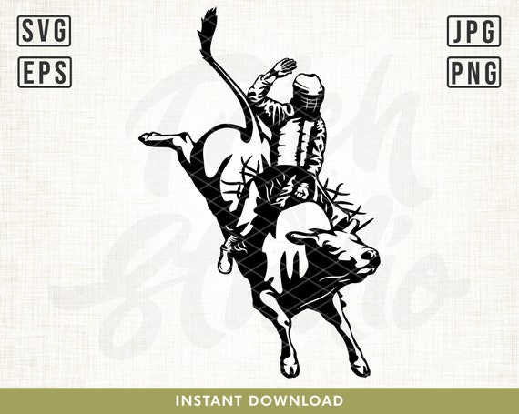 Bull Rider Svg Rodeo Svg Cowboy Svg Western Svg Country - Etsy