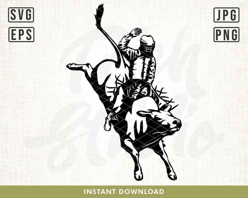 Bull Rider Svg Rodeo Svg Cowboy Svg Western Svg Country - Etsy