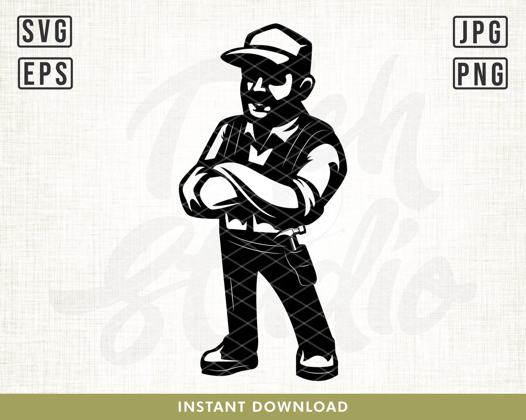 Carpenter Svg, Construction Worker Svg, Construction Svg, Contractor ...