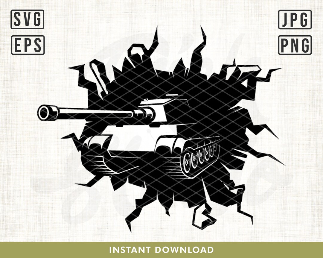 Tank Svg, Smashing Tank Svg, Military Tank Svg, Army Svg, US Tank Svg ...