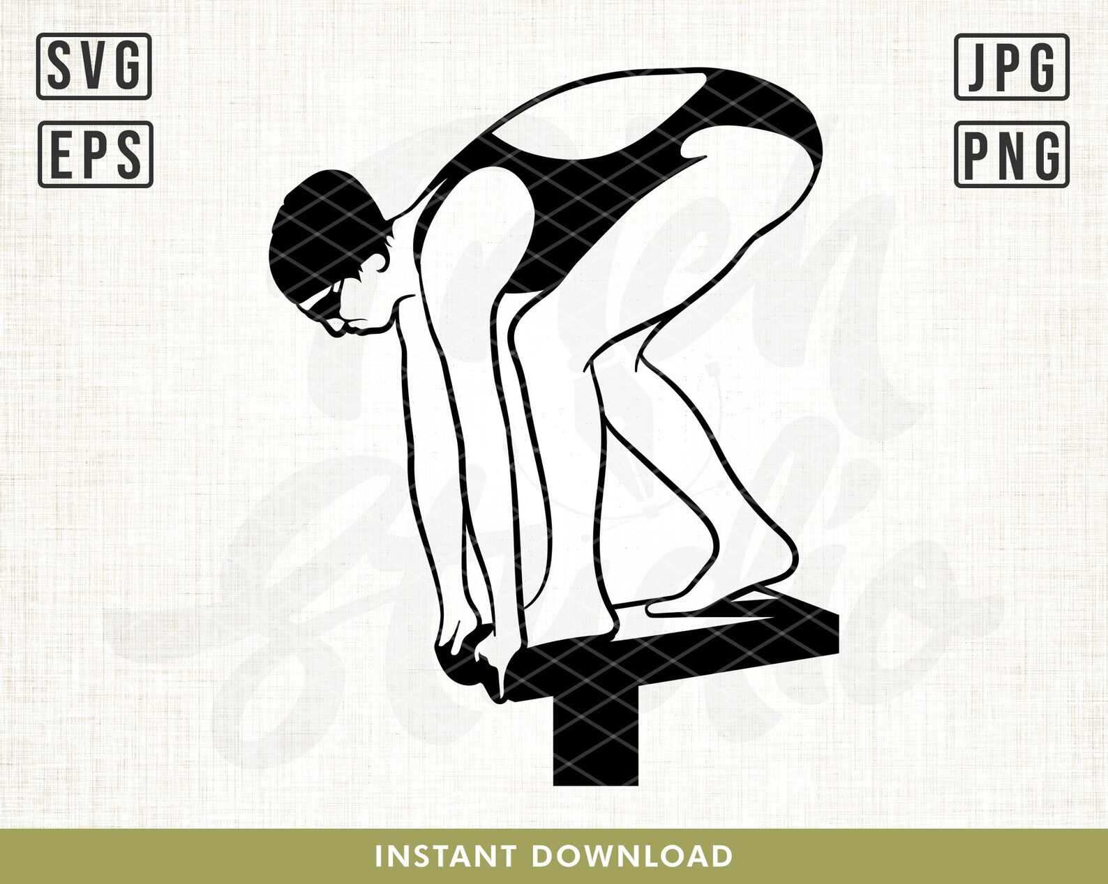 Swimmer Svg, Swimmer Diver Svg File, Diver Svg, Athlete Svg, Olympics ...