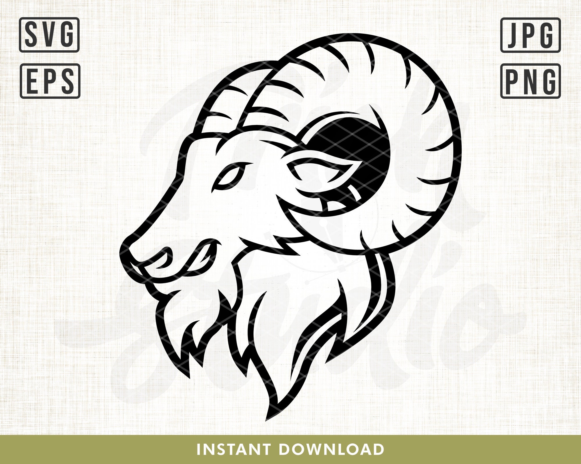 Goat svg Ram svg Mascot Ram svg Ram Sports svg Team svg - Etsy España