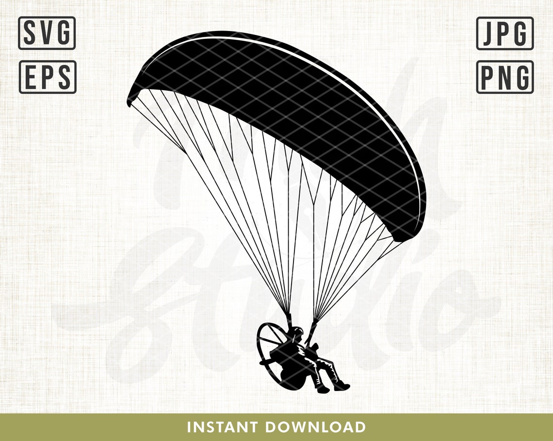 Paramotor Svg Powered Paraglider Svg Parachute Svg - Etsy