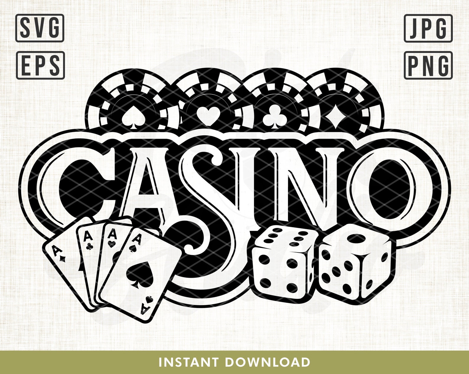 Casino Svg File, Casino Game Svg, Playing Cards Svg, Chips Svg ...