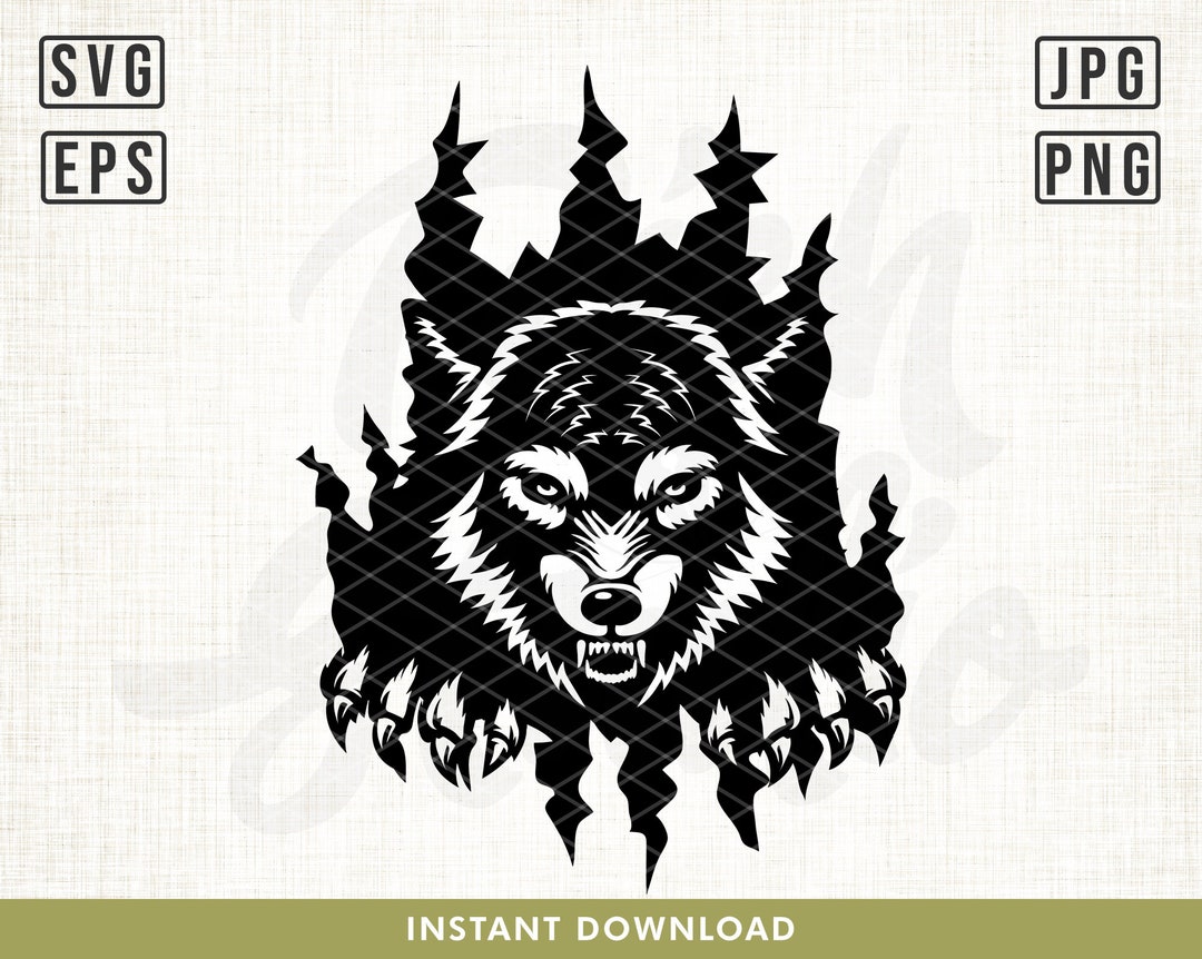 Wolf Claws Scratch Svg, Claw Svg, Wolf Scratch Svg, Wolf Svg, Wild ...