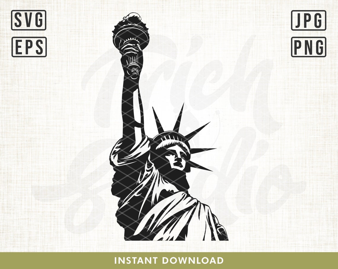 Statue of Liberty SVG File New York City Clipart Liberty - Etsy