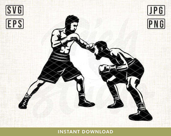 Boxing Fight Svg File Boxing Clipart American Boxer Svg | Etsy