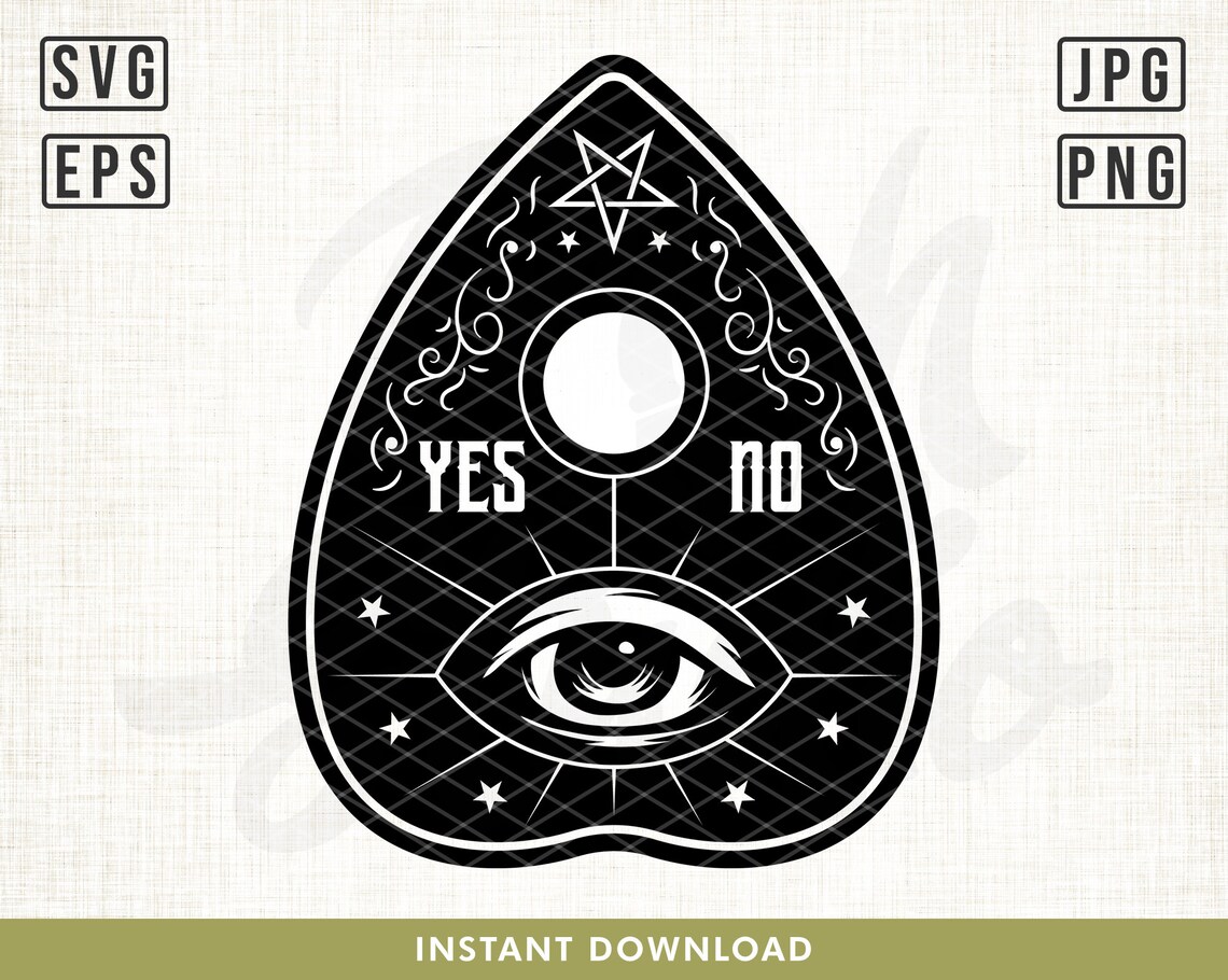 Ouija Planchette Svg Ouija Spirit Game Svg Quija Board Svg - Etsy