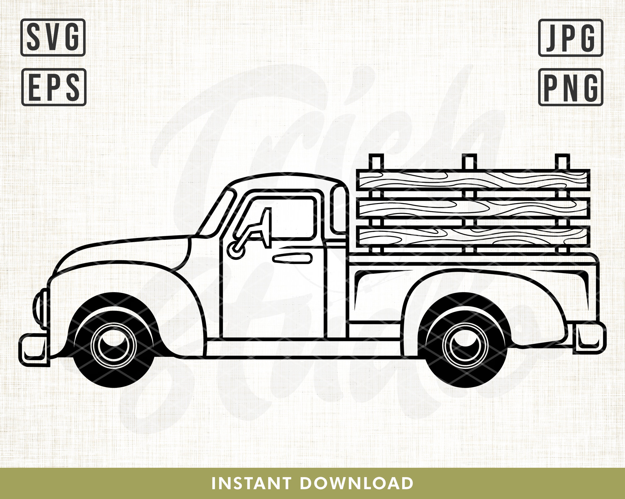 Vintage Truck Svg, Pick up Truck Svg, Farm Truck Svg File, Farm Truck ...