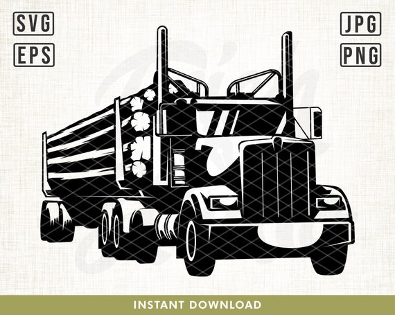 Logging Truck Svg Logging Truck Clipart Truck Svg Logging | Etsy Canada