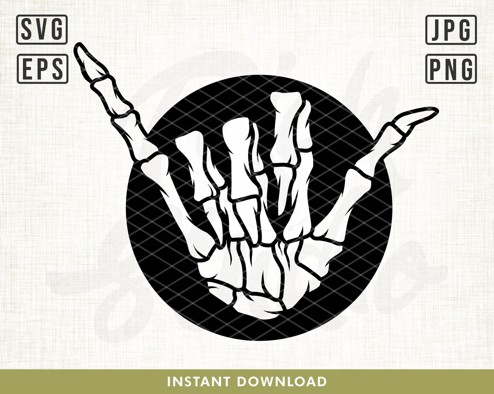 Skeleton Hand Svg File Skeleton Shaka Hand Svg File Shaka - Etsy