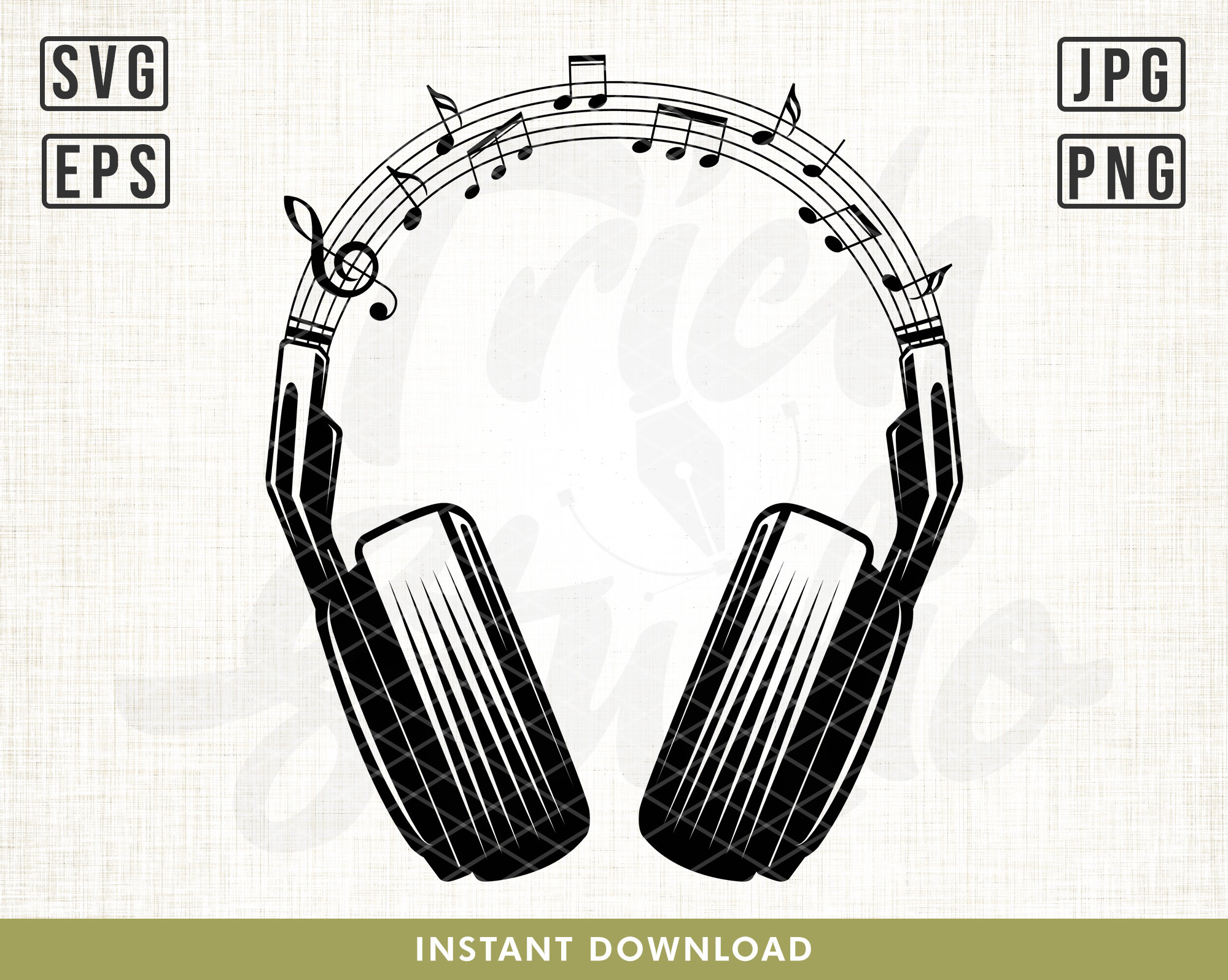 Auriculares Svg Files Music Svg Music Headphones svg Music - Etsy España