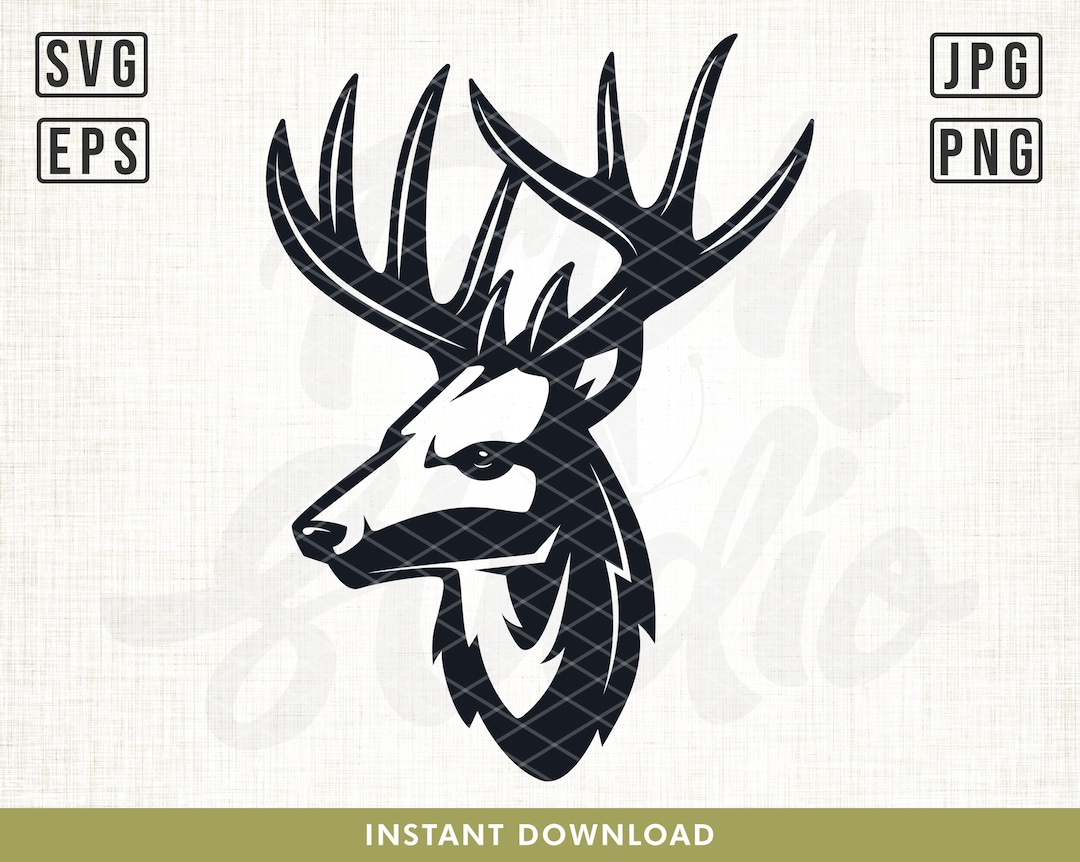 Deer Svg, Deer Head Svg, Deer Vector, Bucks Vector, Deer Hunt Svg ...